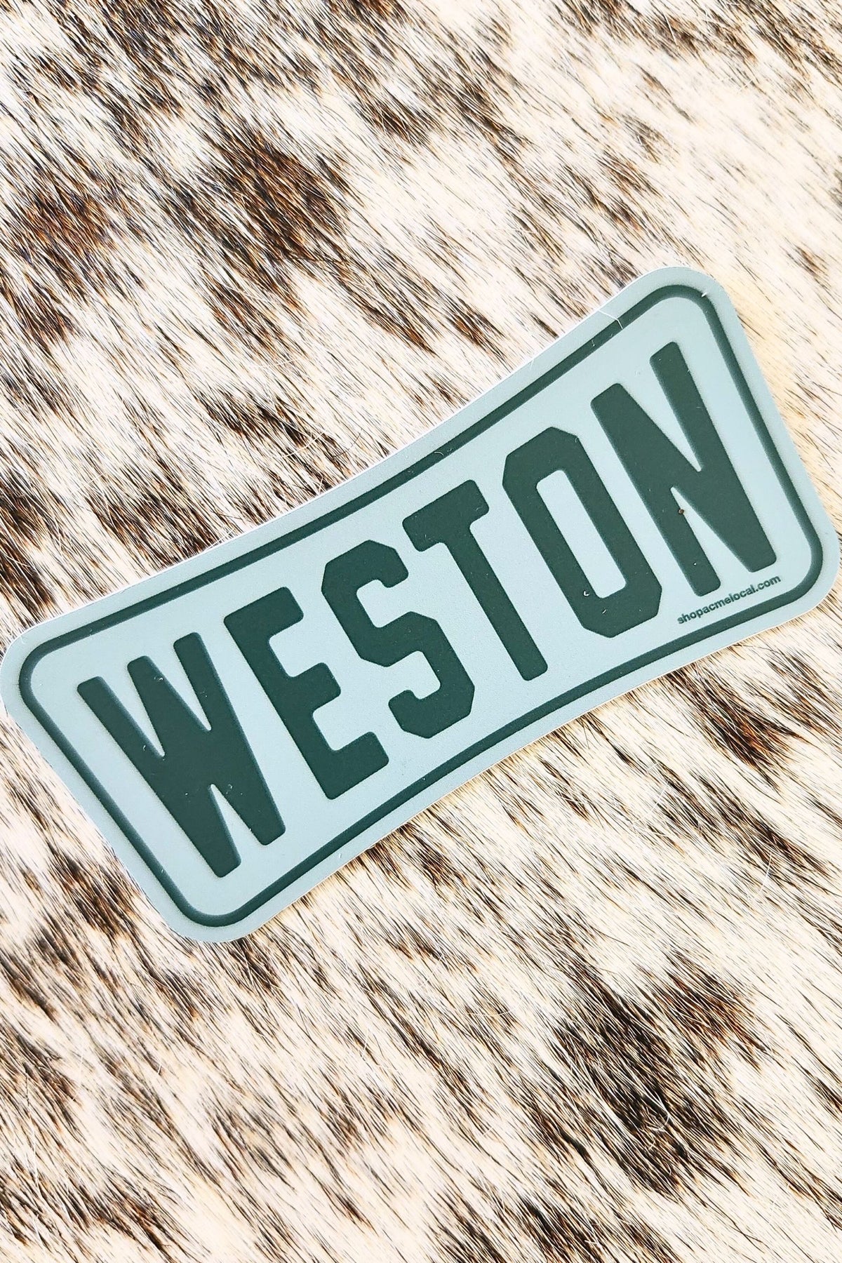 Weston Retro Roadside Sticker — Cactus Creek Shop